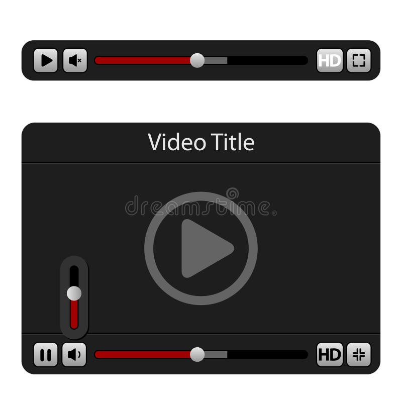 Video player stock illustration. Illustration of browser - 29951188