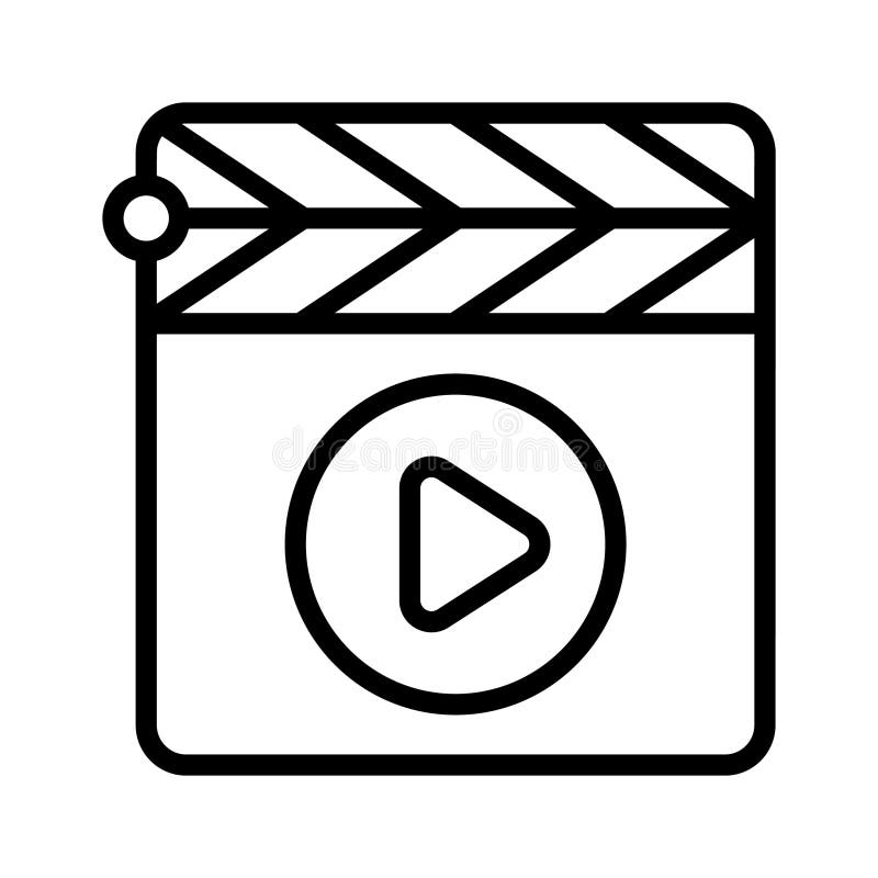 Video Player Icon Representing Multimedia Communication and Playback ...