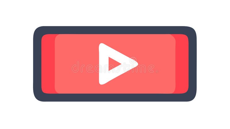 Video Player Icon Vector for Multimedia, Streaming, and Content, Vector ...
