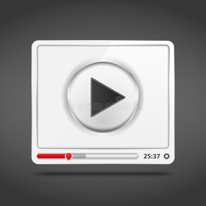Video Player Icon stock vector. Illustration of blank - 29809340