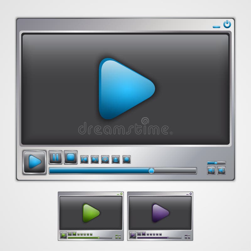 Video player stock illustration. Illustration of browser - 29951188