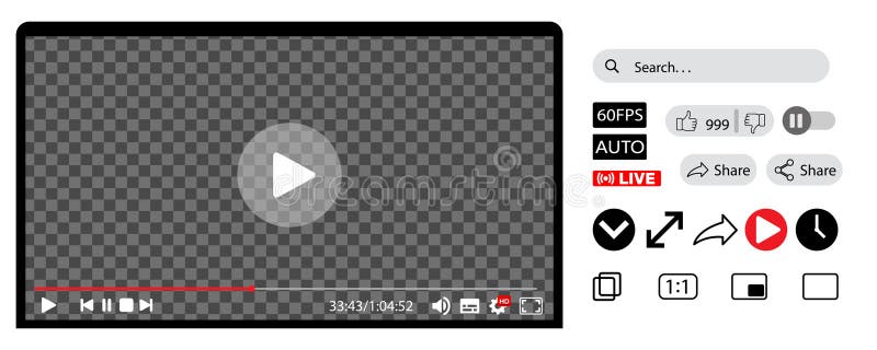 Window Player Interface Stock Illustrations – 5,440 Window Player ...