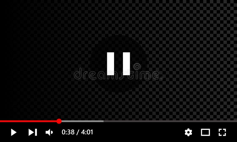 Full Frame Video Player Elements for Channel Wireframe. Video Player with Popular Design Element ...