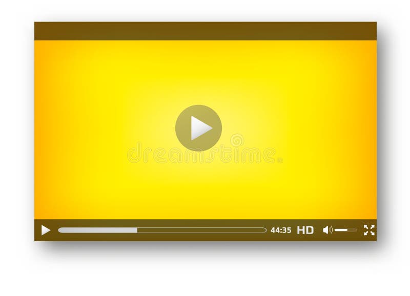 Video Player Interface Play Bar Design Stock Vector - Illustration of ...