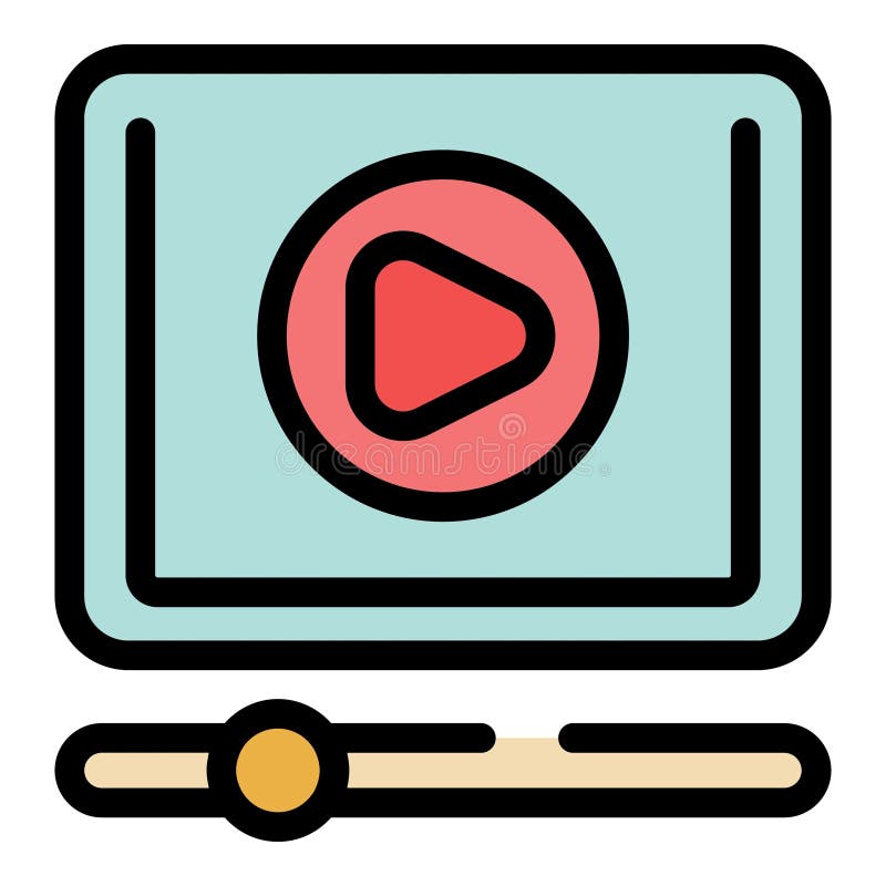 Video Player Interface Showing Streaming Media Content Stock ...