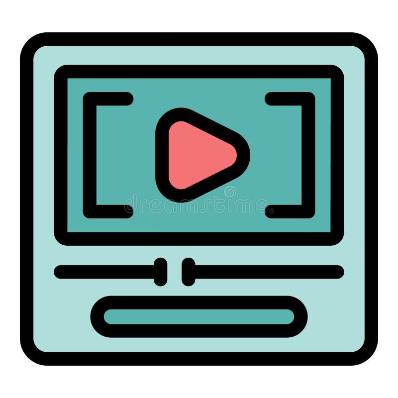 Video Player Interface Showing Video Playing with Play Button and ...