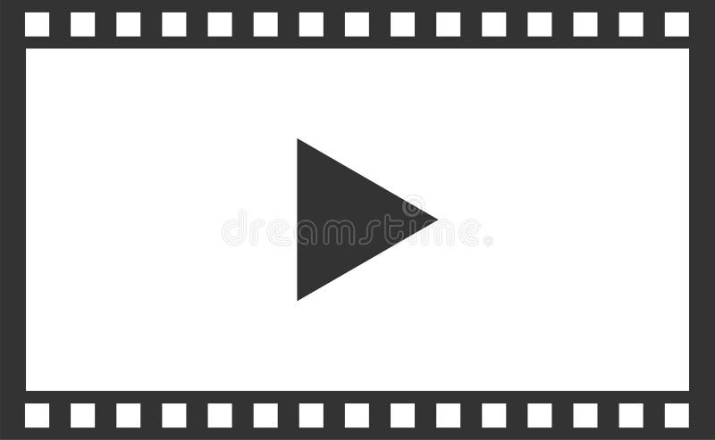 Play movie icon stock illustration. Illustration of play - 153995525