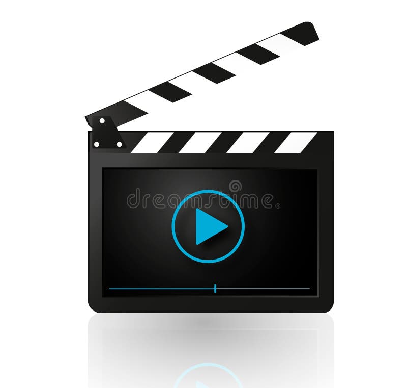 Clap Movie Board Vector Clapper Stock Vector - Illustration of clap ...