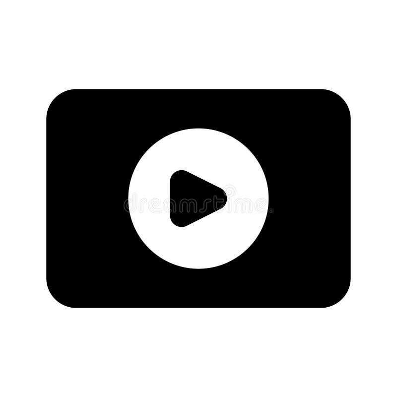 Video Player stock vector. Illustration of watch, black - 339444042