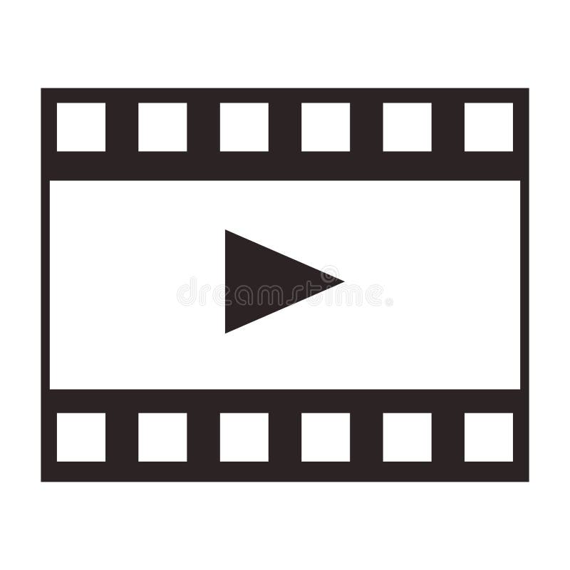 Video player symbol stock vector. Illustration of black - 135446828