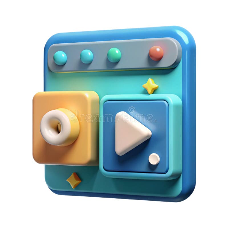 Video Player, Ui Play Button. Video, Streaming, Interface Multimedia ...