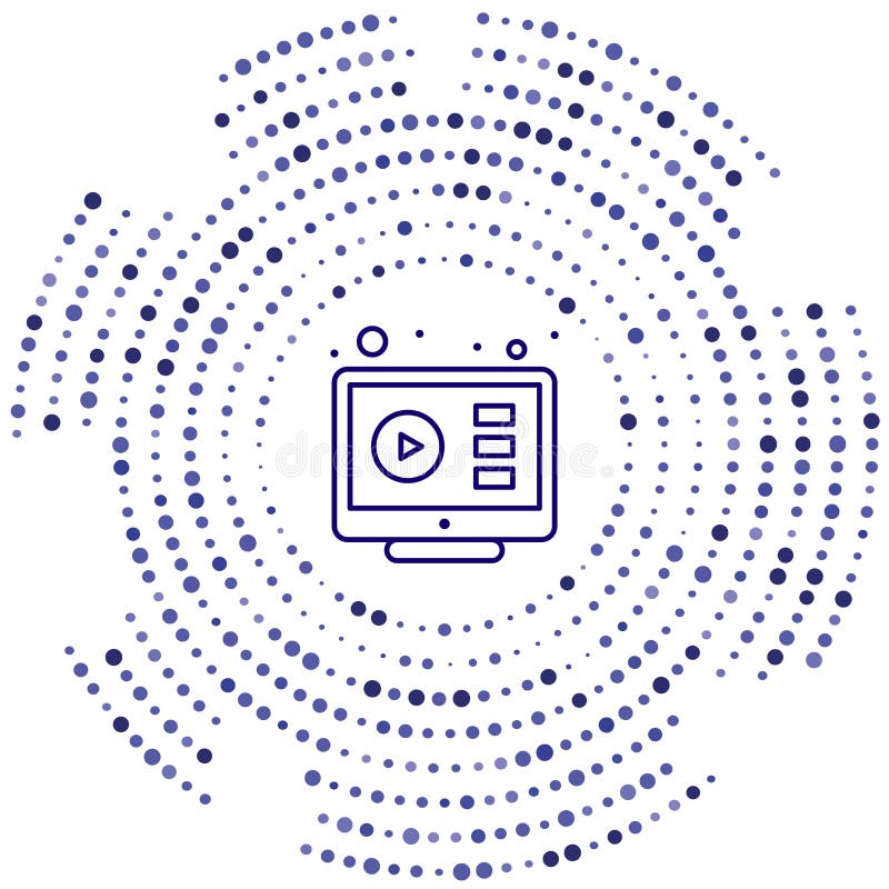 Video Player Vector Icon. Video Player Editable Stroke Stock Vector ...