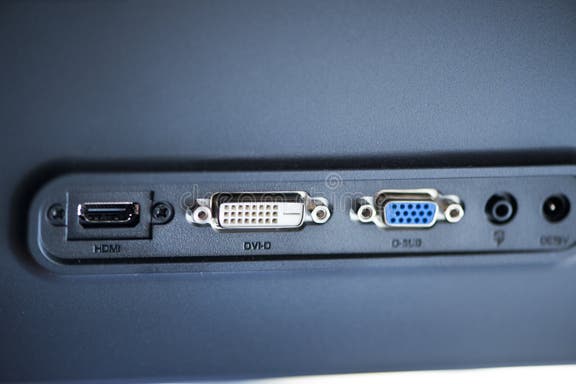 Video ports - DVI-D stock photo. Image of internet, dsub - 28467360