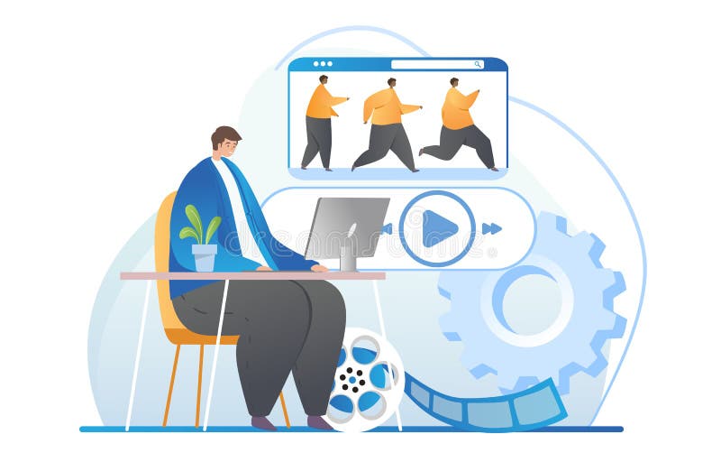 Video Post Production Abstract Concept Vector Illustrations. Stock ...