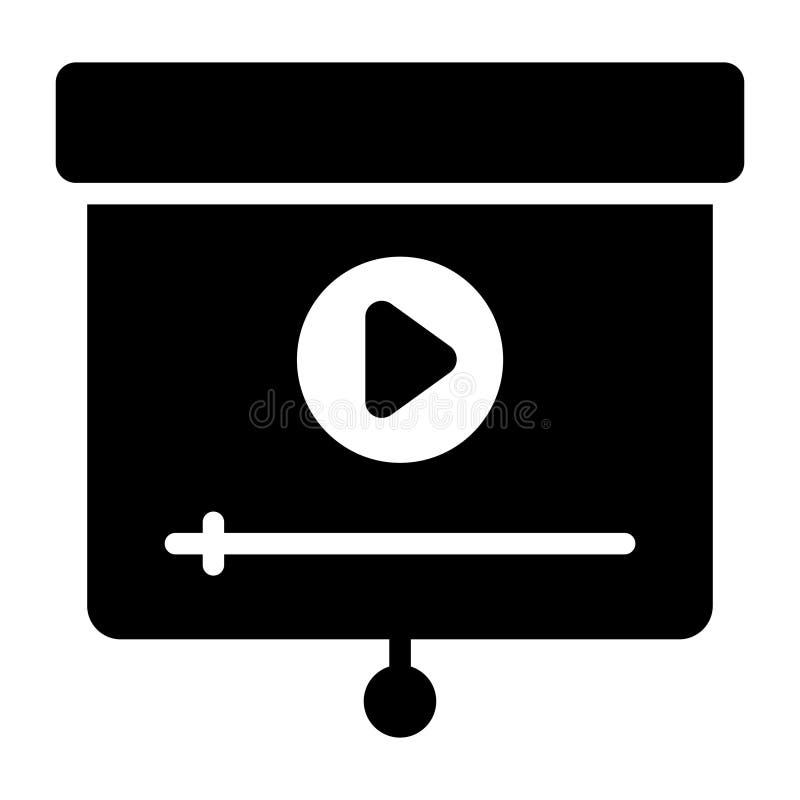Video Presentation Icon Modern Illustration Stock Vector - Illustration ...
