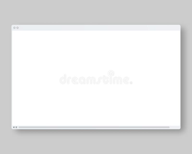 Video preview template. stock vector. Illustration of mockup - 184837156
