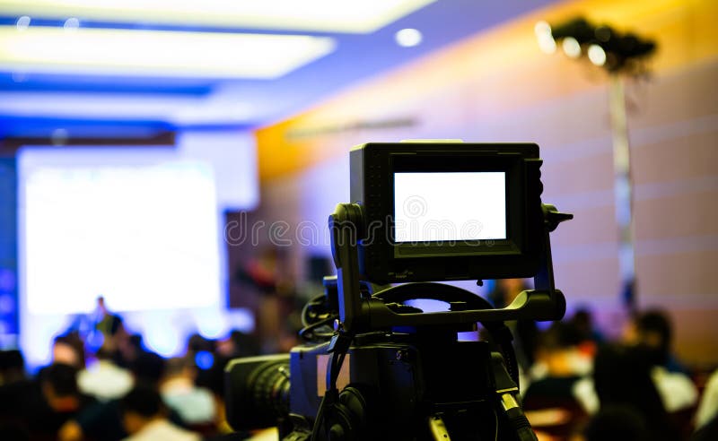 Video Production Camera Recording Live Event Stock Photo - Image of ...
