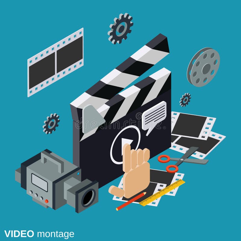 Video Production Vector Concept Illustration Stock Vector ...