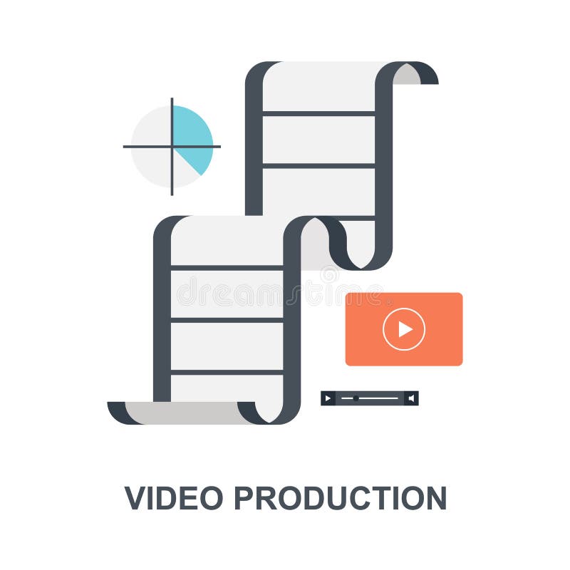 Video Production Icon Concept Stock Vector - Illustration of design ...