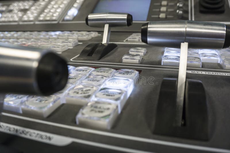 Video Production Switcher of Television Broadcast Stock Image - Image ...
