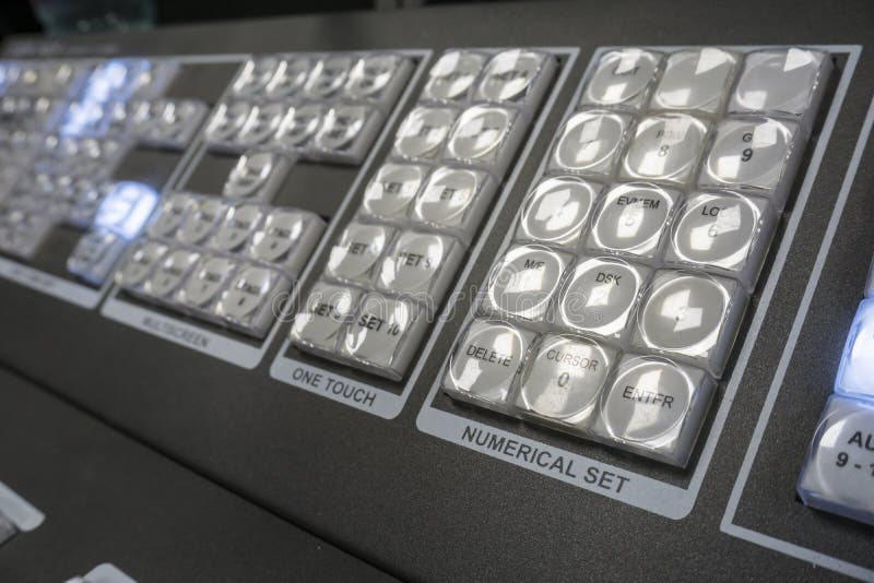 Video Production Switcher of Television Broadcast Stock Image - Image ...