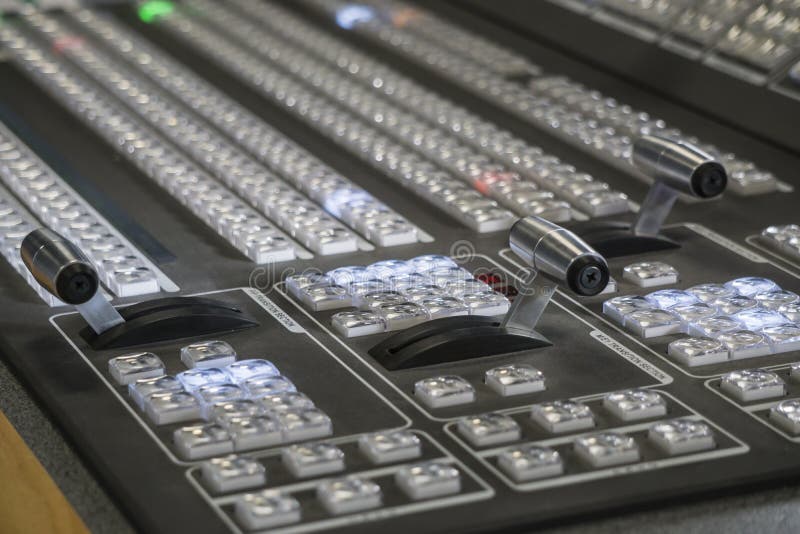 Video Production Switcher of Television Broadcast Stock Photo - Image ...