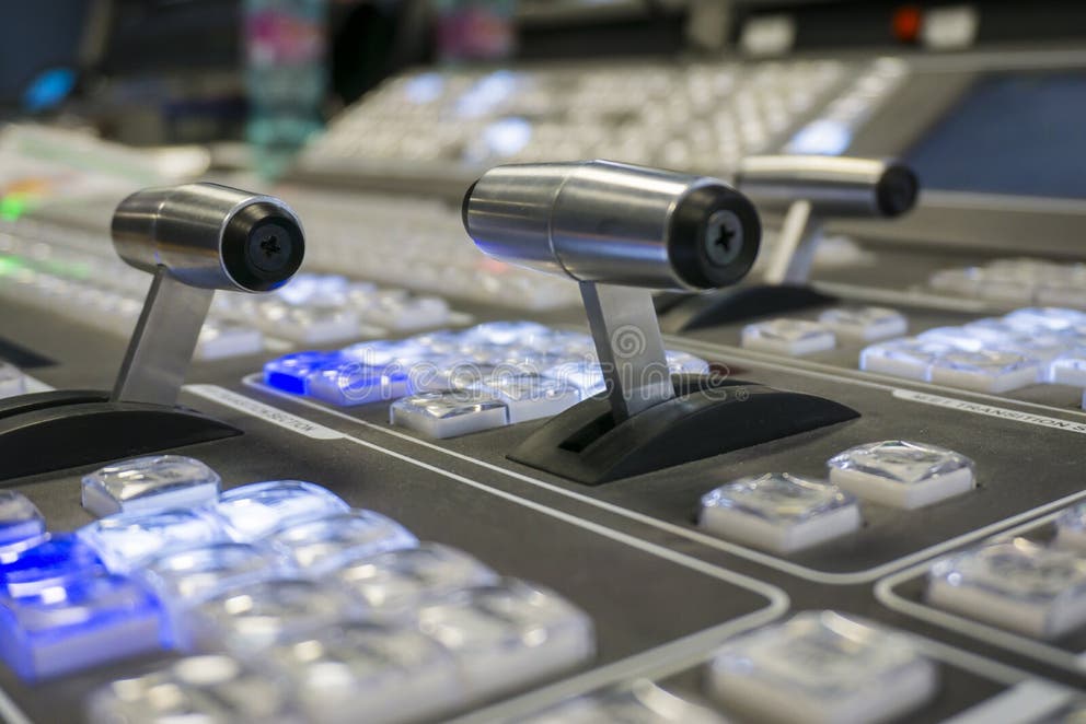 Video Production Switcher of Television Broadcast Stock Image - Image ...