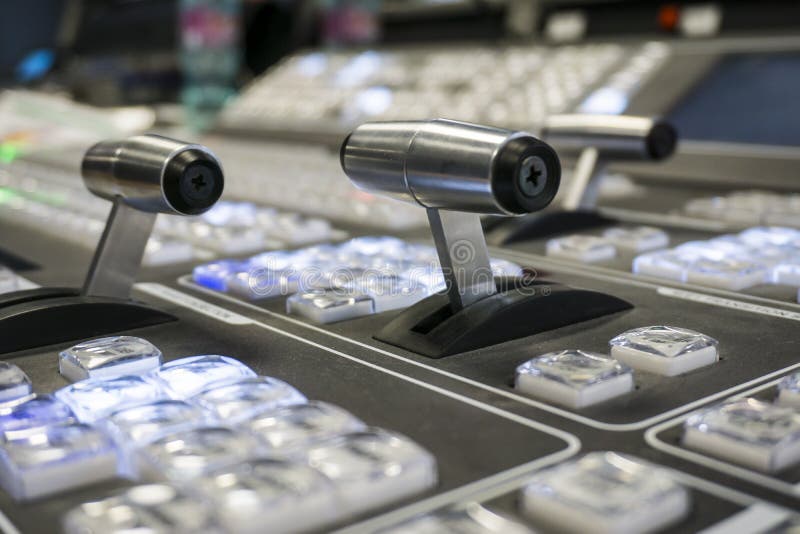 Video Production Switcher of Television Broadcast Stock Image - Image ...