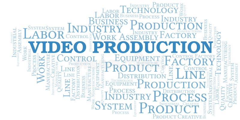 Production Word Cloud Create with Text only. Stock Illustration ...