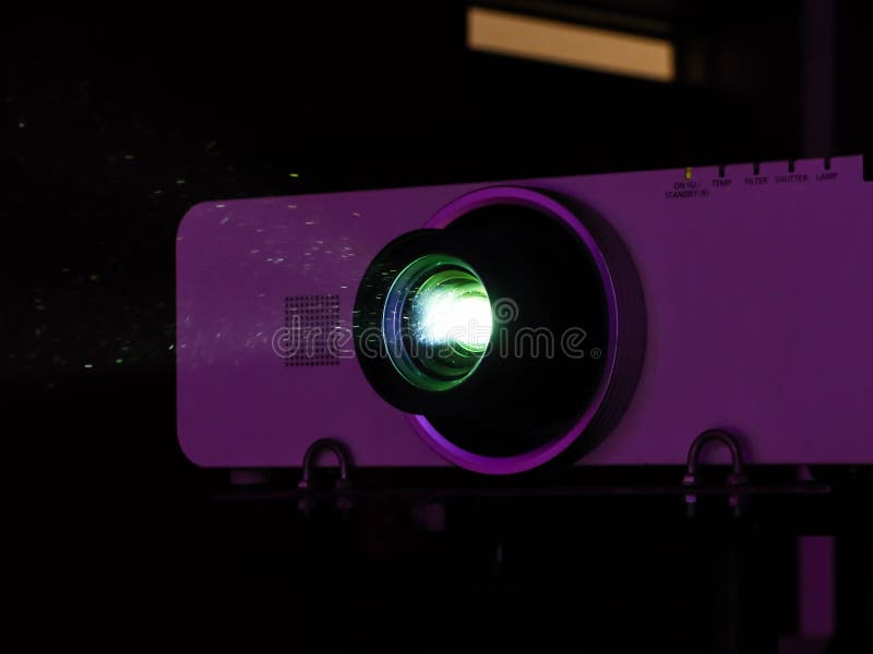 Light Beam from Projector stock photo. Image of conference - 2355424