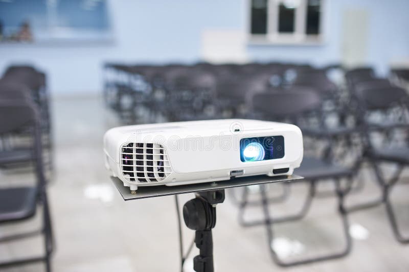 Video Projector in Conference Hall Stock Photo - Image of business ...