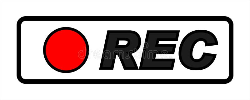 Video record logo stock illustration. Illustration of news - 129663509