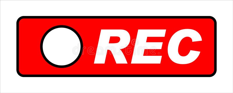 Video record logo stock vector. Illustration of camera - 129663690