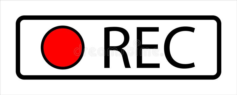 Video record logo stock illustration. Illustration of news - 129663509