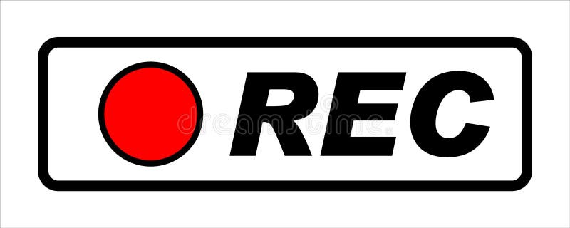 Video record logo stock vector. Illustration of camera - 129663690