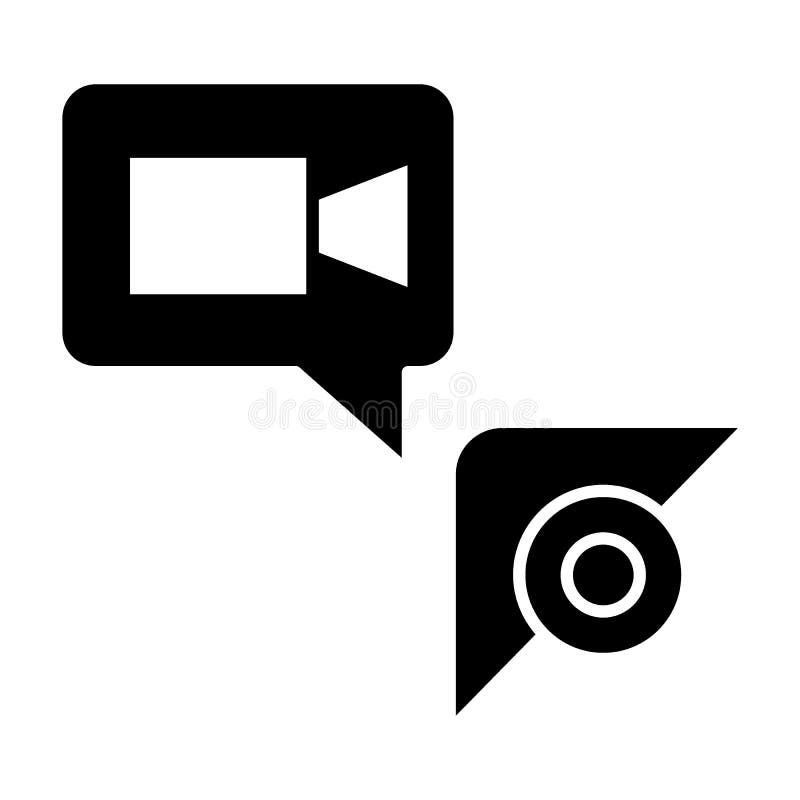 Video Record on Smartphone Solid Icon. Recording on Phone Vector ...