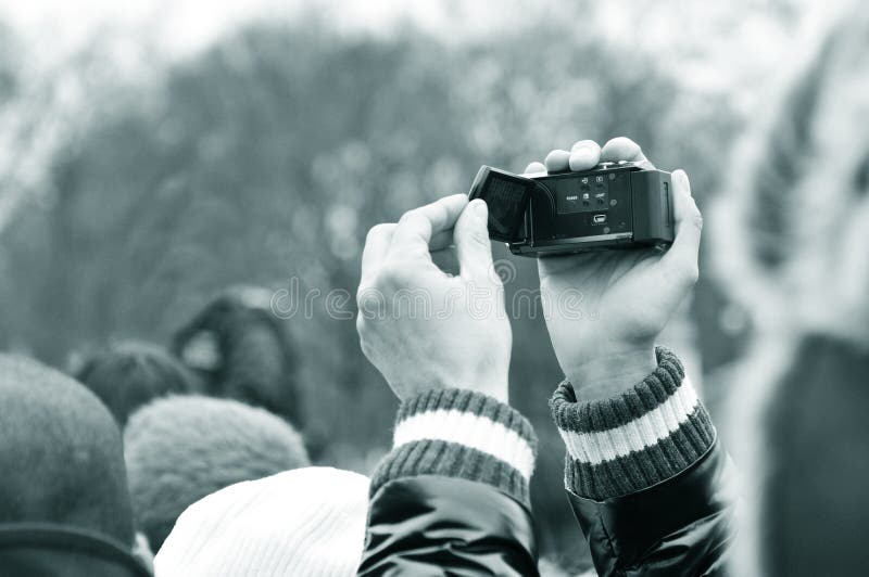 Video recorder stock image. Image of holding, miniature - 18692543