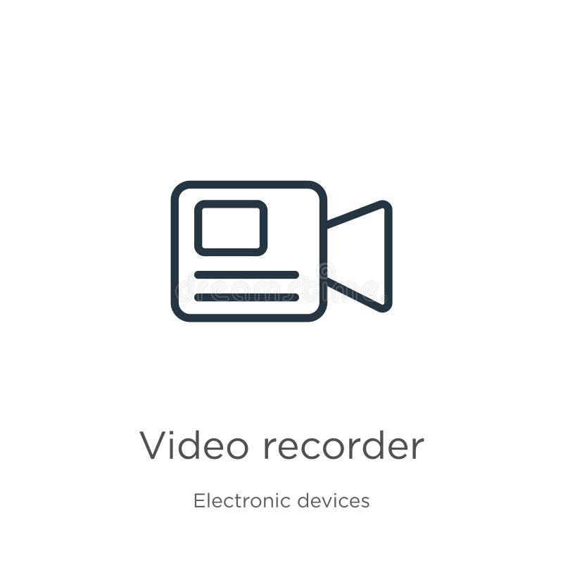 Video recorder symbol stock illustration. Illustration of symbol - 8802147