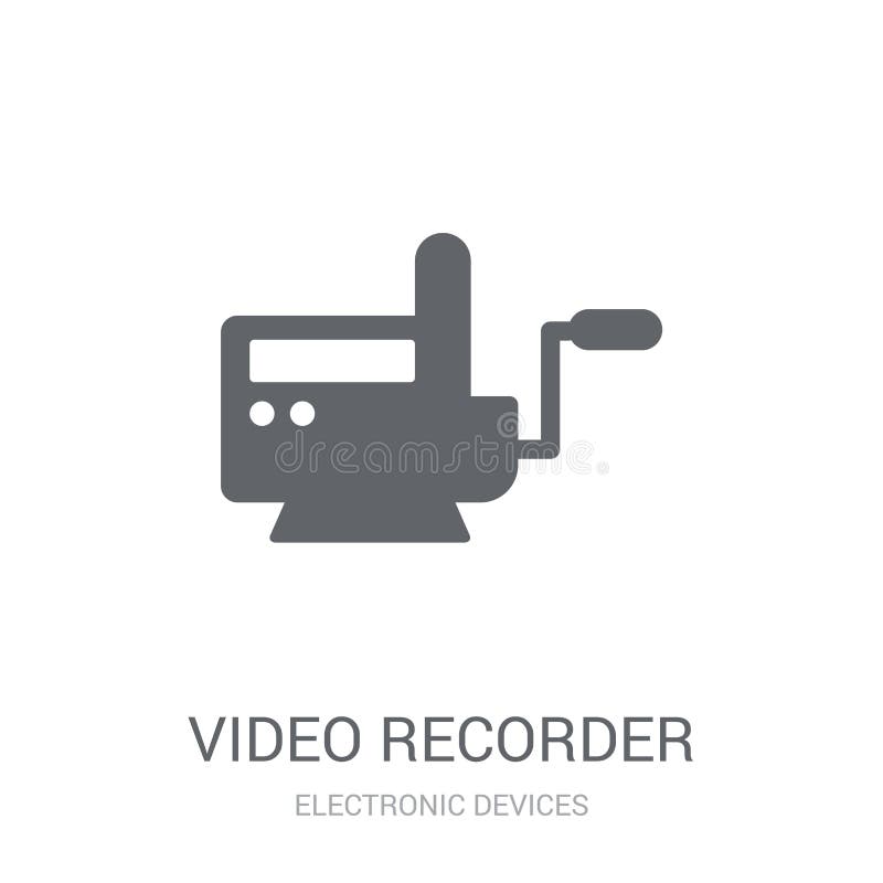 Video Recorder Icon. Trendy Video Recorder Logo Concept on White Stock ...