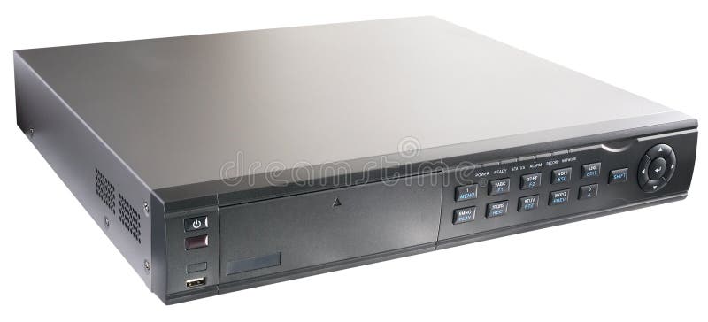 Video Recorder with Remote Control Stock Photo - Image of jack, white ...