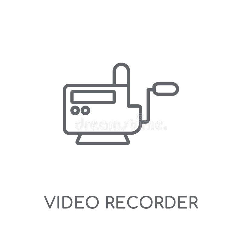 Video Recorder Linear Icon. Modern Outline Video Recorder Logo C Stock ...