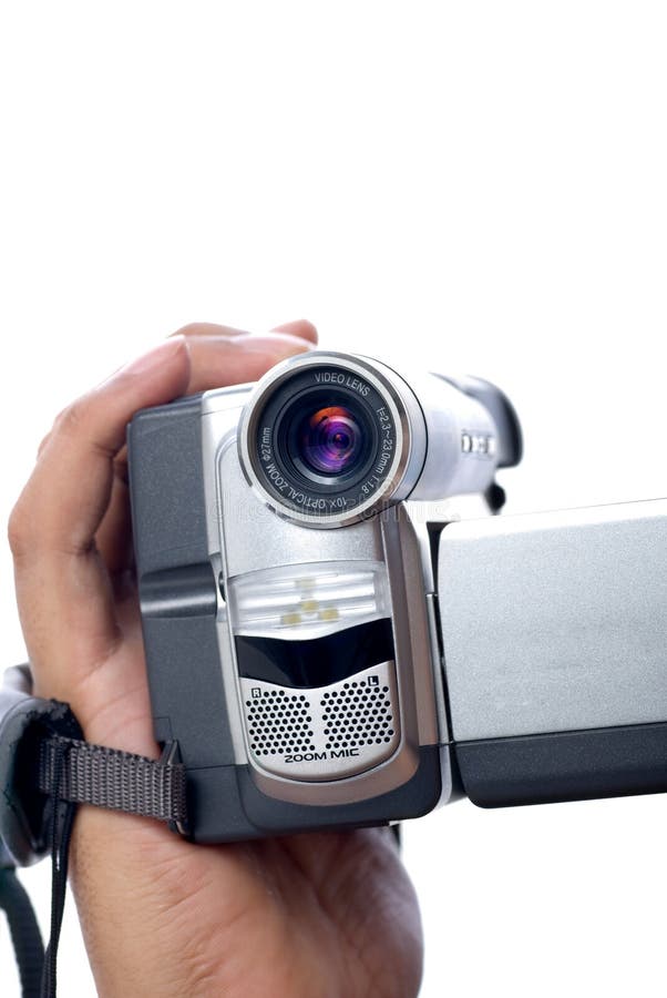 Digital video camera stock photo. Image of male, finder - 3804892