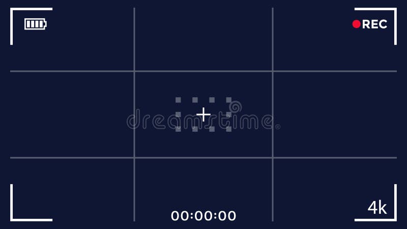 Video Recording, Camera Viewfinder Screen, Vector Stock Vector ...