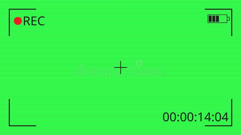 Video Recording Interface. Video Camera Screen UI Stock Vector ...
