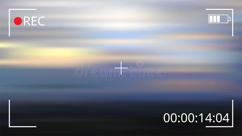 Video Recording Interface. Video Camera Screen UI. Stock Vector ...