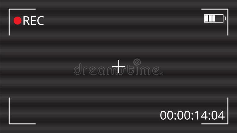 Video Recording Interface. Video Camera Screen UI Stock Vector ...