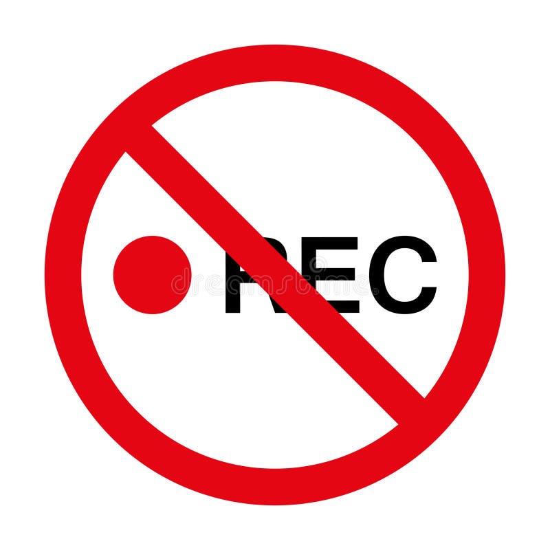 Recording Prohibited Stock Illustrations – 393 Recording Prohibited ...