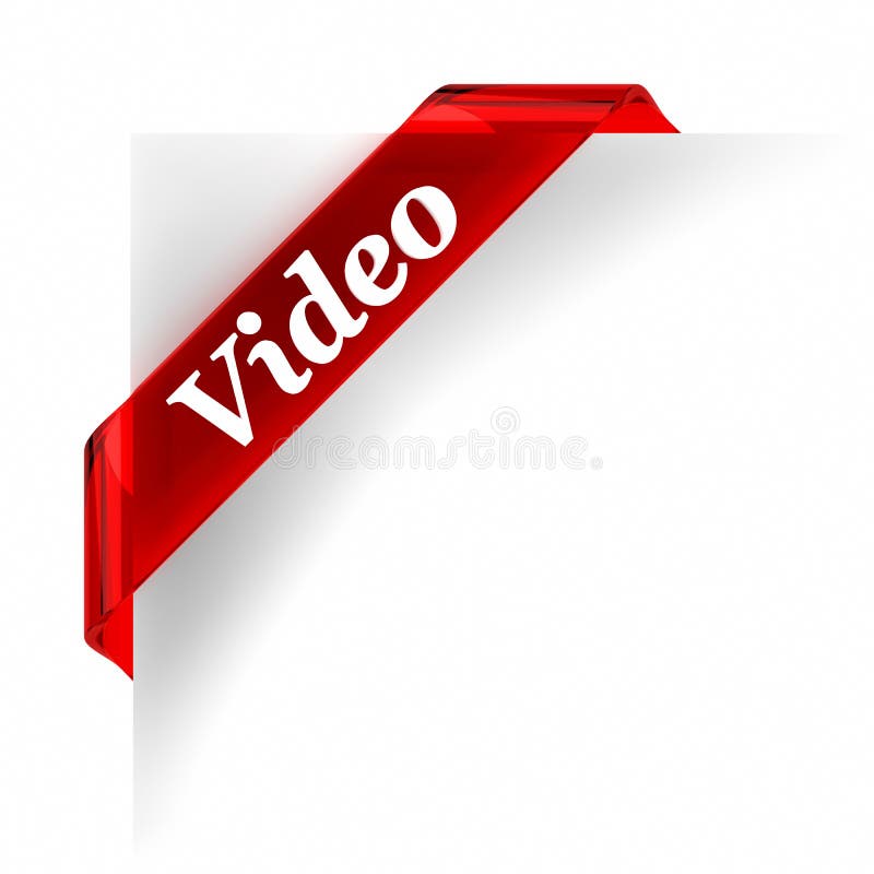 Video Red stock illustration. Illustration of bookmark - 26776469