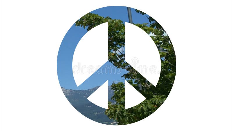 Colorful Peace Symbol, Video, Colors, Isolated. Stock Video - Video of ...