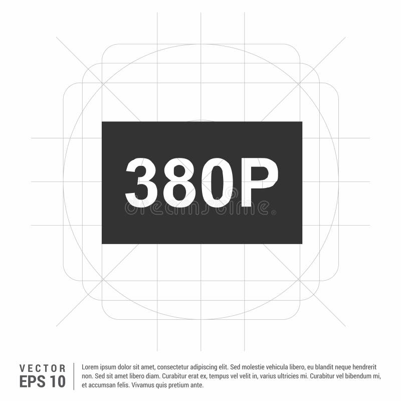 Video Resolution Icon - Blue Photo Frame Stock Vector - Illustration of ...